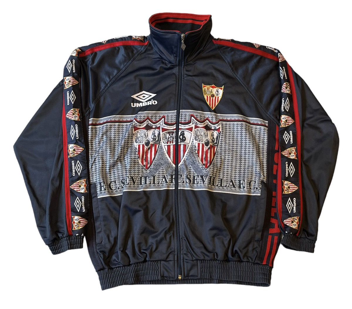 Umbro × Vintage Vintage Sevilla Umbro 90s Spain Football Jacket | Grailed