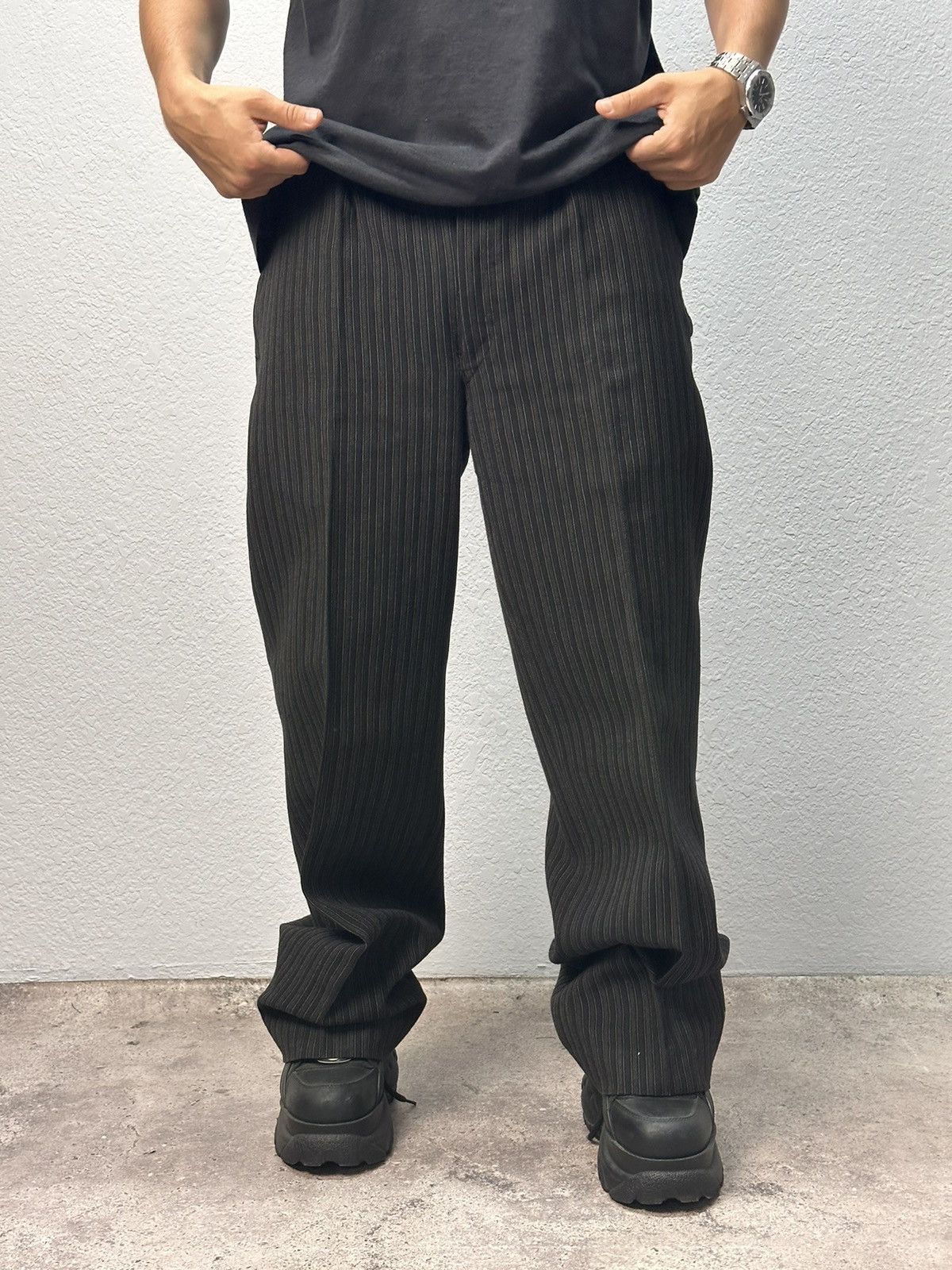 Le Laboureur 80s Baggy GOA Flare Military Style Cargo Pants ...