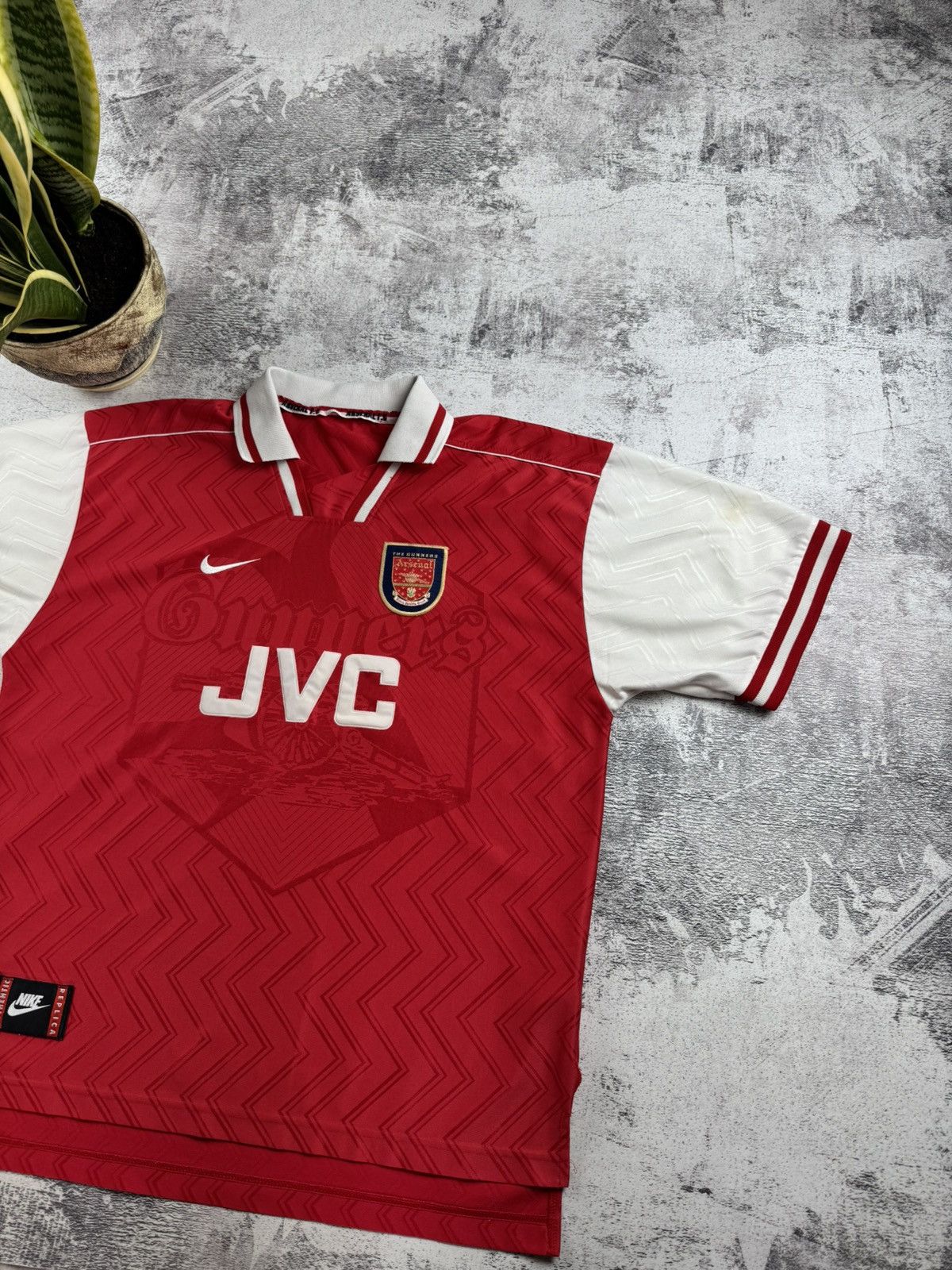 Nike Arsenal JVC London 1996/1998 Football T Shirt Jersey Kit | Grailed