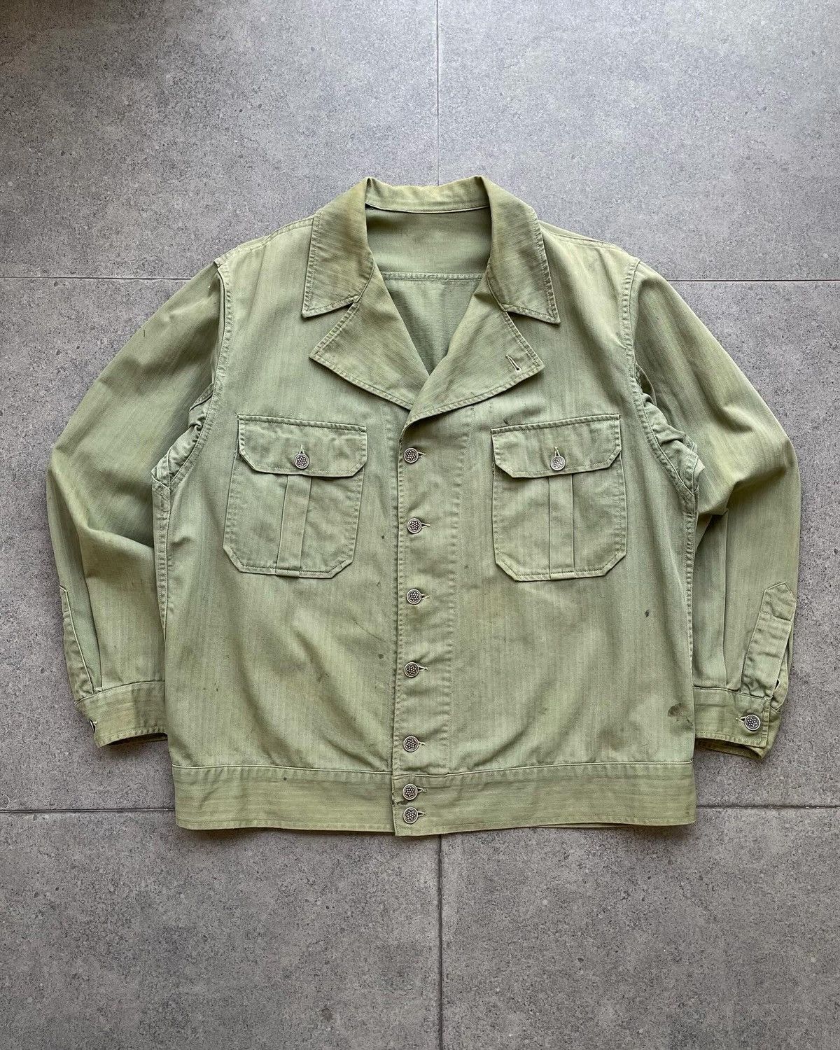 Vintage 1940s WW2 US Army P42 1st Pattern HBT Jacket | Grailed