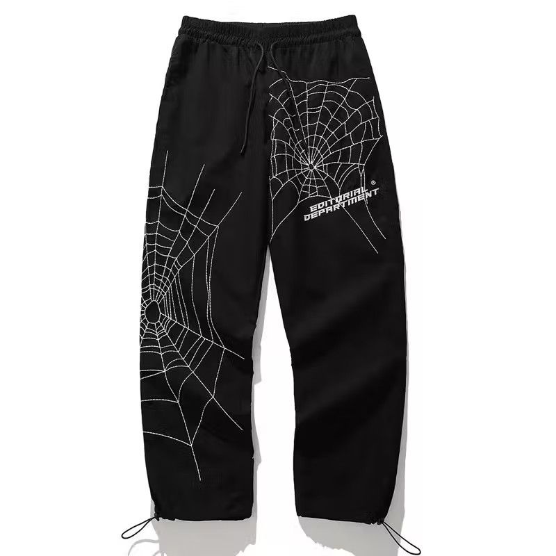 Streetwear Spider Web Track Pants | Grailed