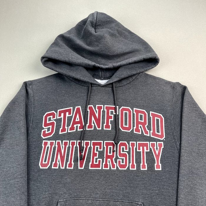 Champion Stanford University Hoodie Sweatshirt Gray Champion College | Grailed