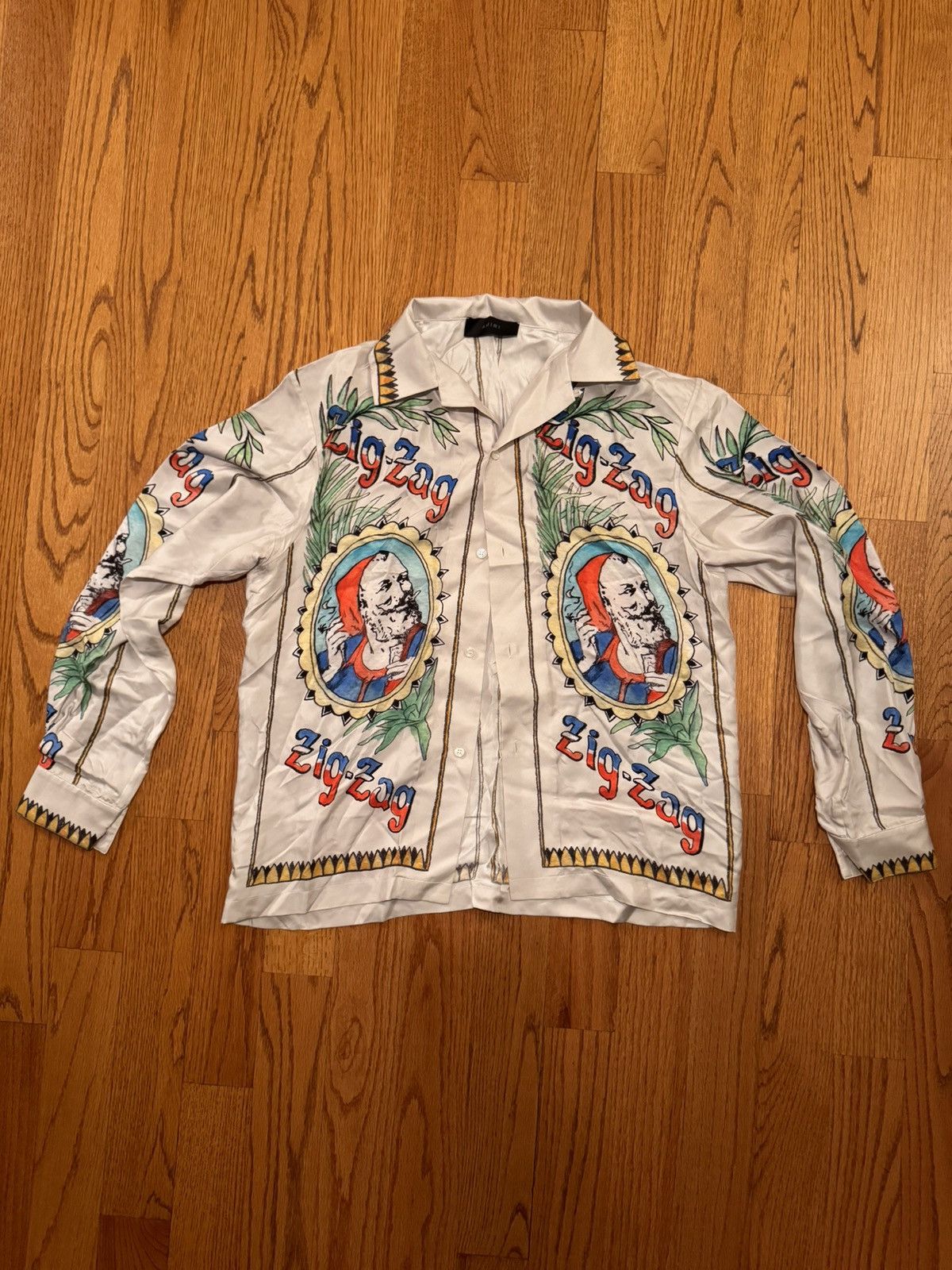 Amiri ***RARE AMIRI ZIG ZAG BOWLING SILK SHIRT | Grailed Amiri ***RARE AMIRI ZIG ZAG BOWLING SILK SHIRT | Grailed