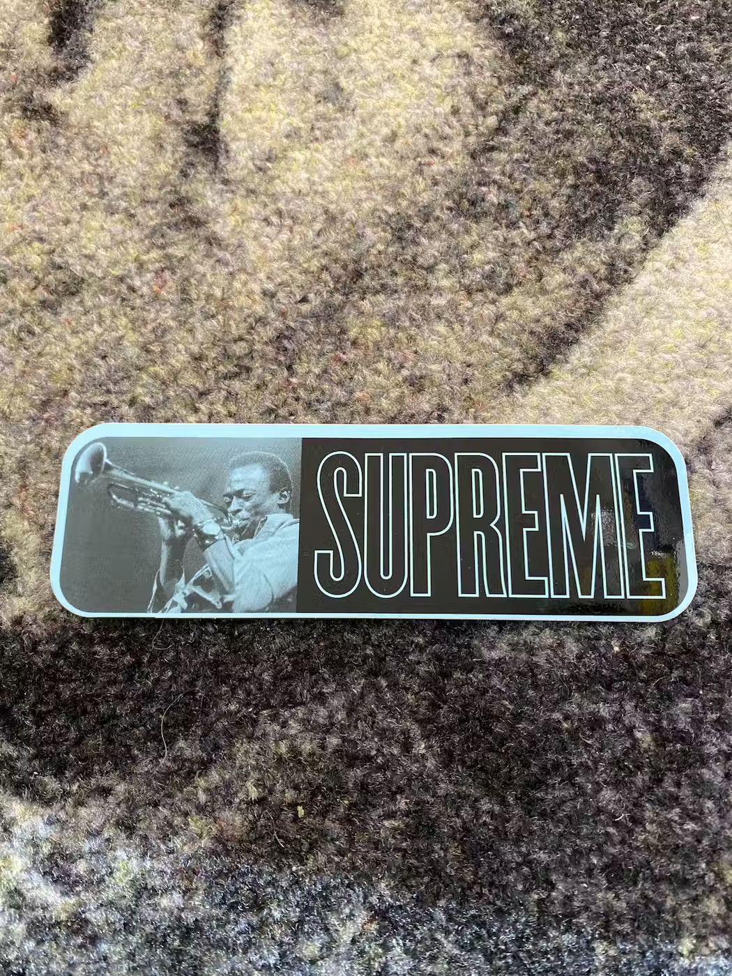 Supreme Supreme Miles Davis Logo Sticker | Grailed