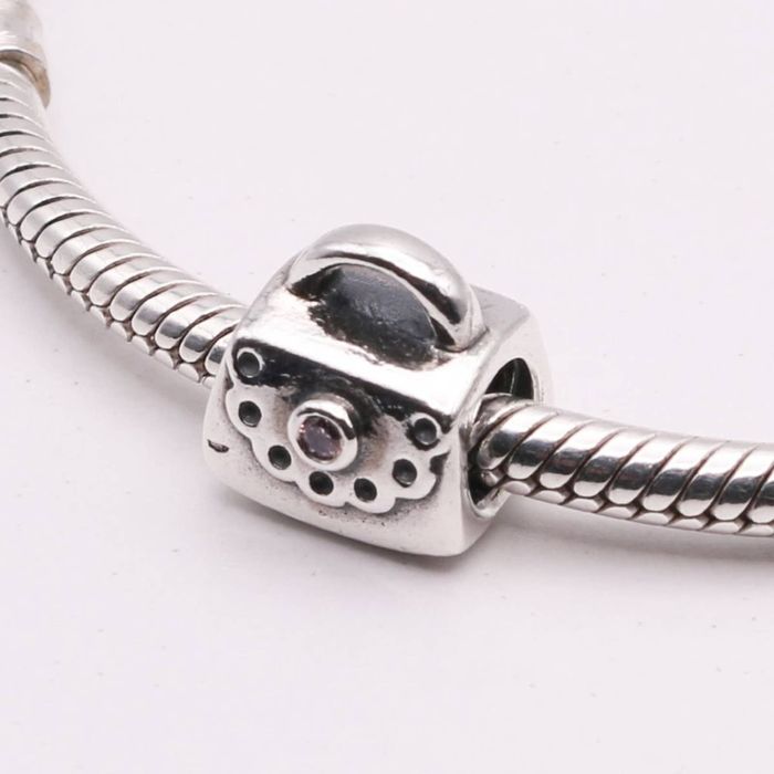 pandora Authentic PANDORA Purse with Pink CZ Charm | Grailed
