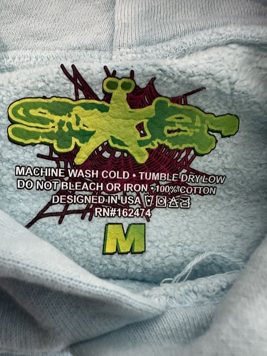 Spider Worldwide Sp5der Hoodie Sky Blue | Grailed