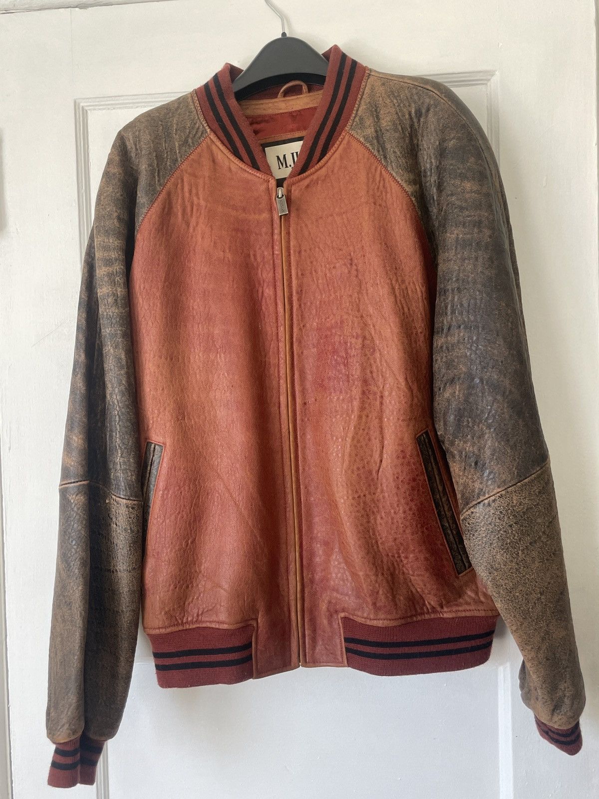 M. Julian × Wilsons Leather M Julian Wilson’s Leather Bomber Jacket ...