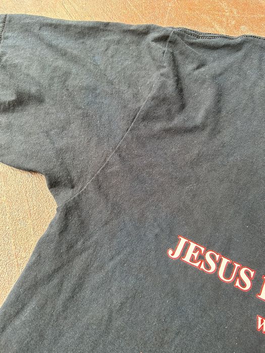 Vintage Vintage Y2K Jesus Parody Black Tee | Grailed