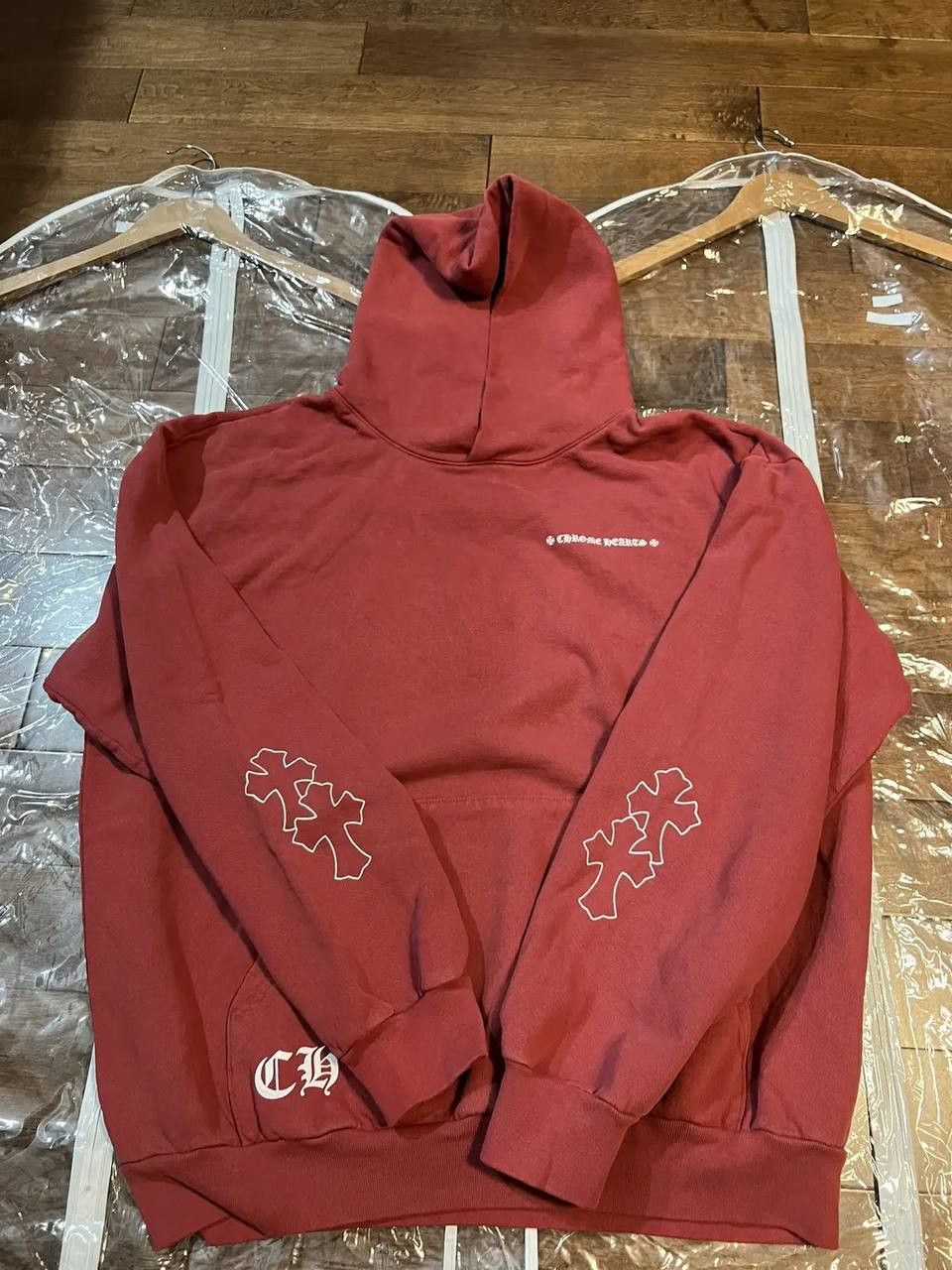 Chrome Hearts CLB Drake Red x Chrome Hearts Hoodie | Grailed