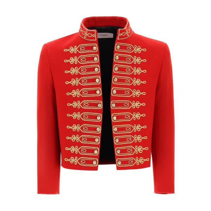 Celine o1s22i1n0524 Majorette Jacket in Red | Grailed