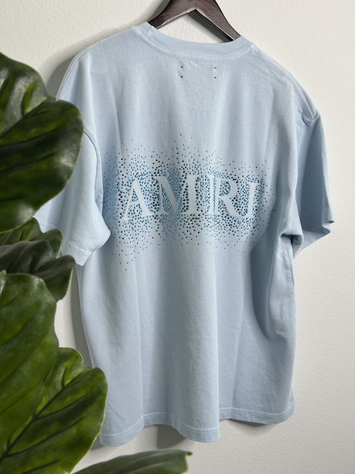 Amiri Amiri Heavyweight Crystal Burst Tee Ashley Blue | Grailed