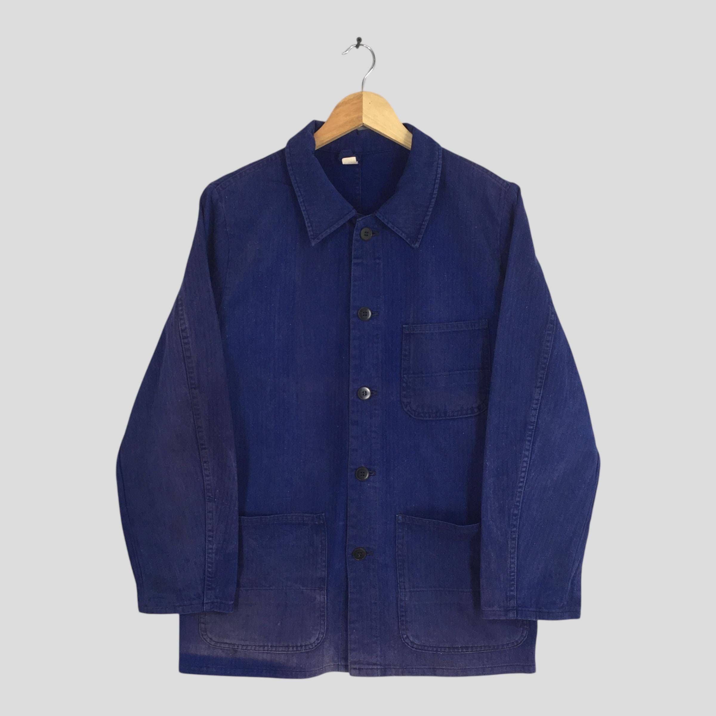 Le Laboureur Vintage 1980's Herringbone HBT French Work Jacket Medium ...
