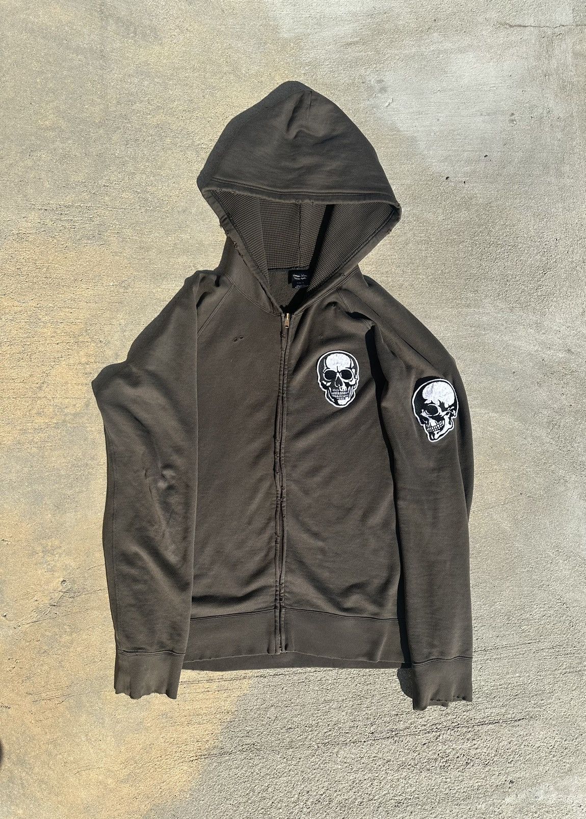 Number (N)ine Number Nine Double Skull ss04 zip up hoodie | Grailed