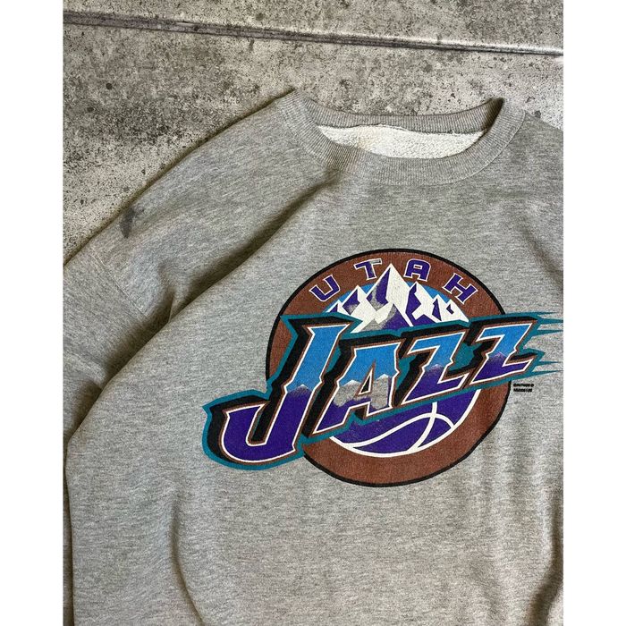 Vintage "Utah Jazz" Sweatshirt (XXL) - 1990s | Grailed