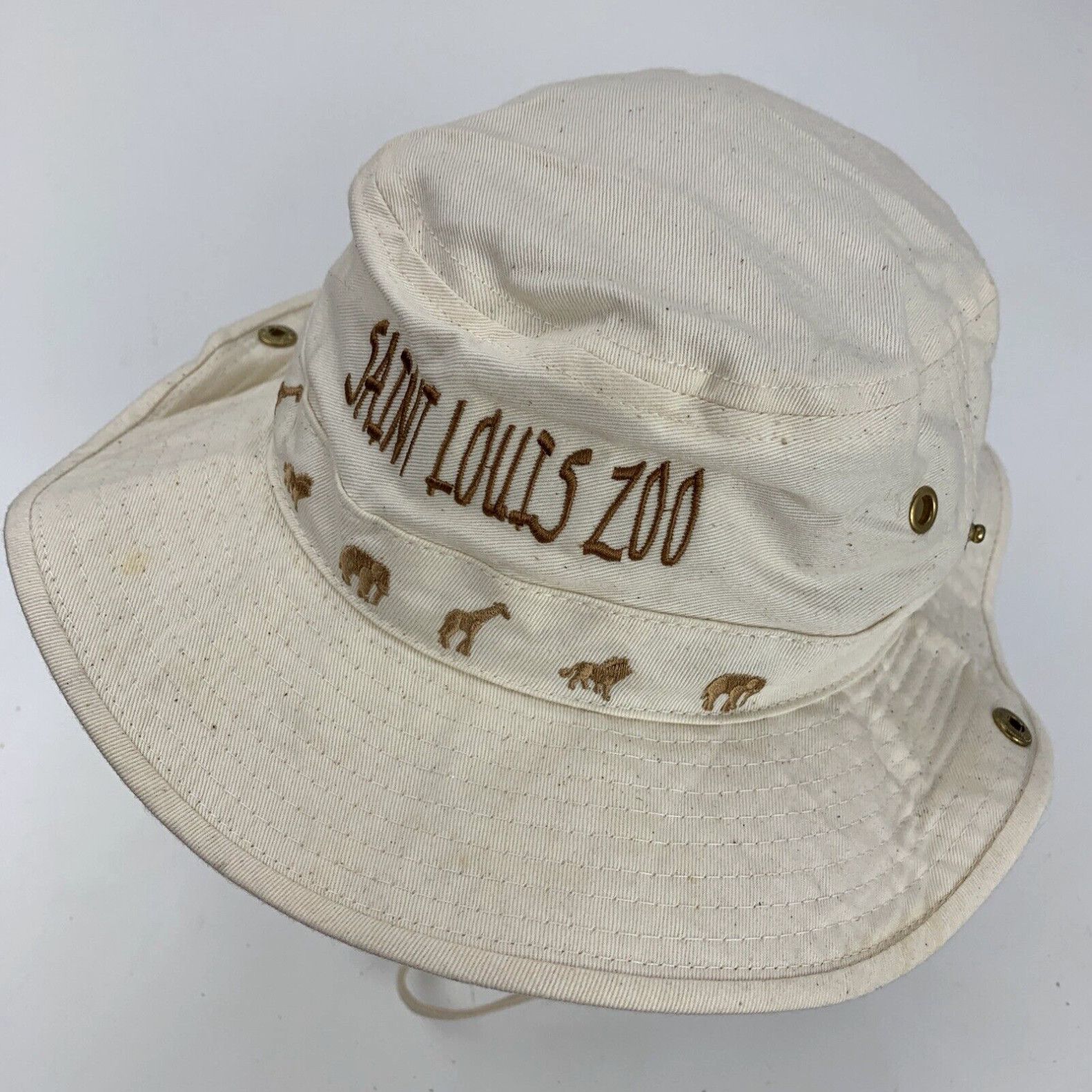 Vintage St Louis Zoo Youth Bucket Cap Hat Fitted XL | Grailed