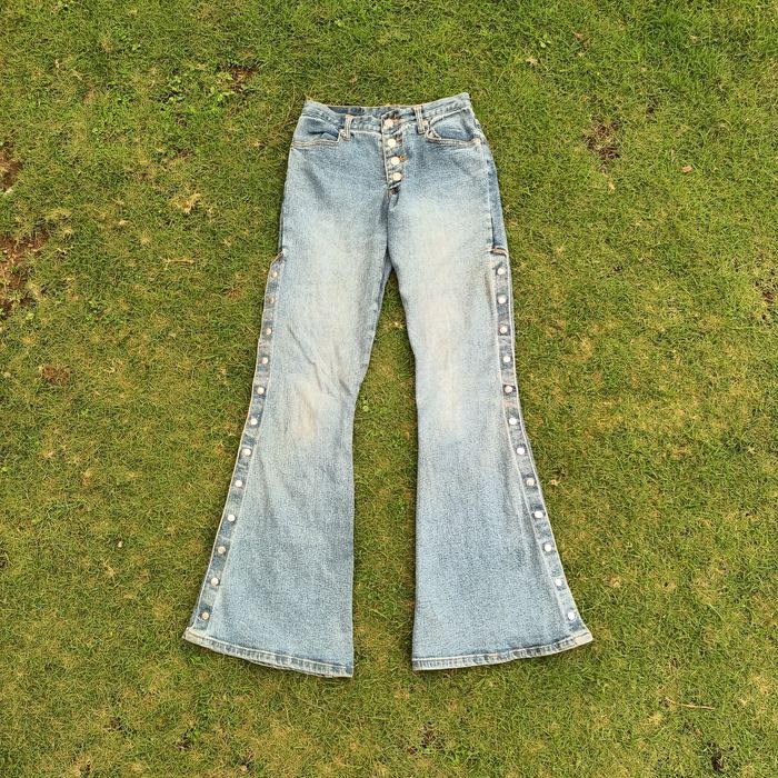 Hysteric Glamour Crazy Flare Pavarotti Button Side Jeans Grailed