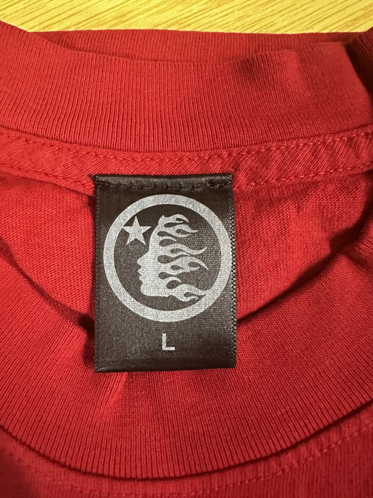 HELLSTAR Hellstar Studio Jesus Emblem T-shirt Red | Grailed