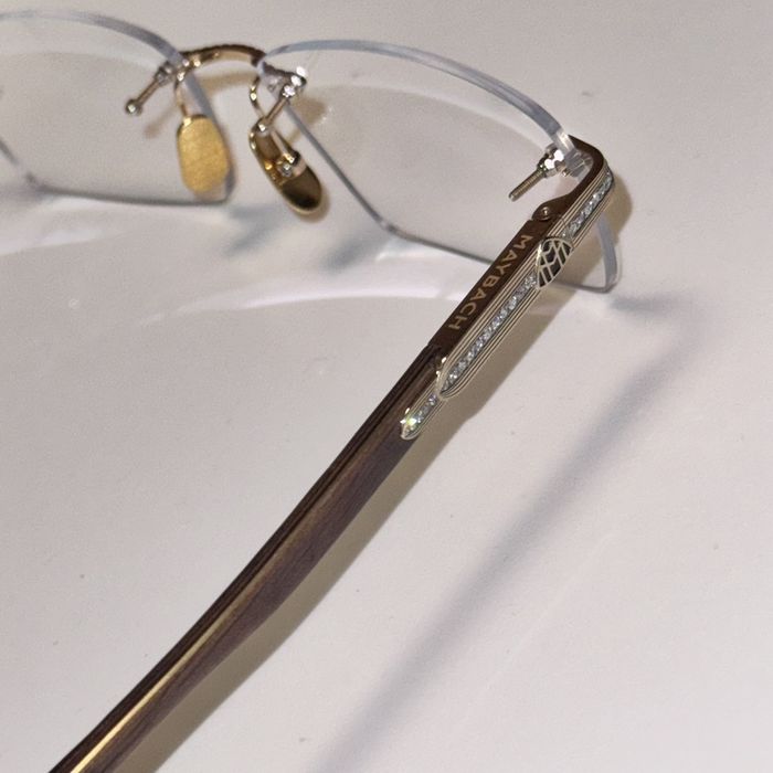 Maybach Eyewear Maybach 💎Factory VVS Diamond💎 Symphony Rimless Glasses ...