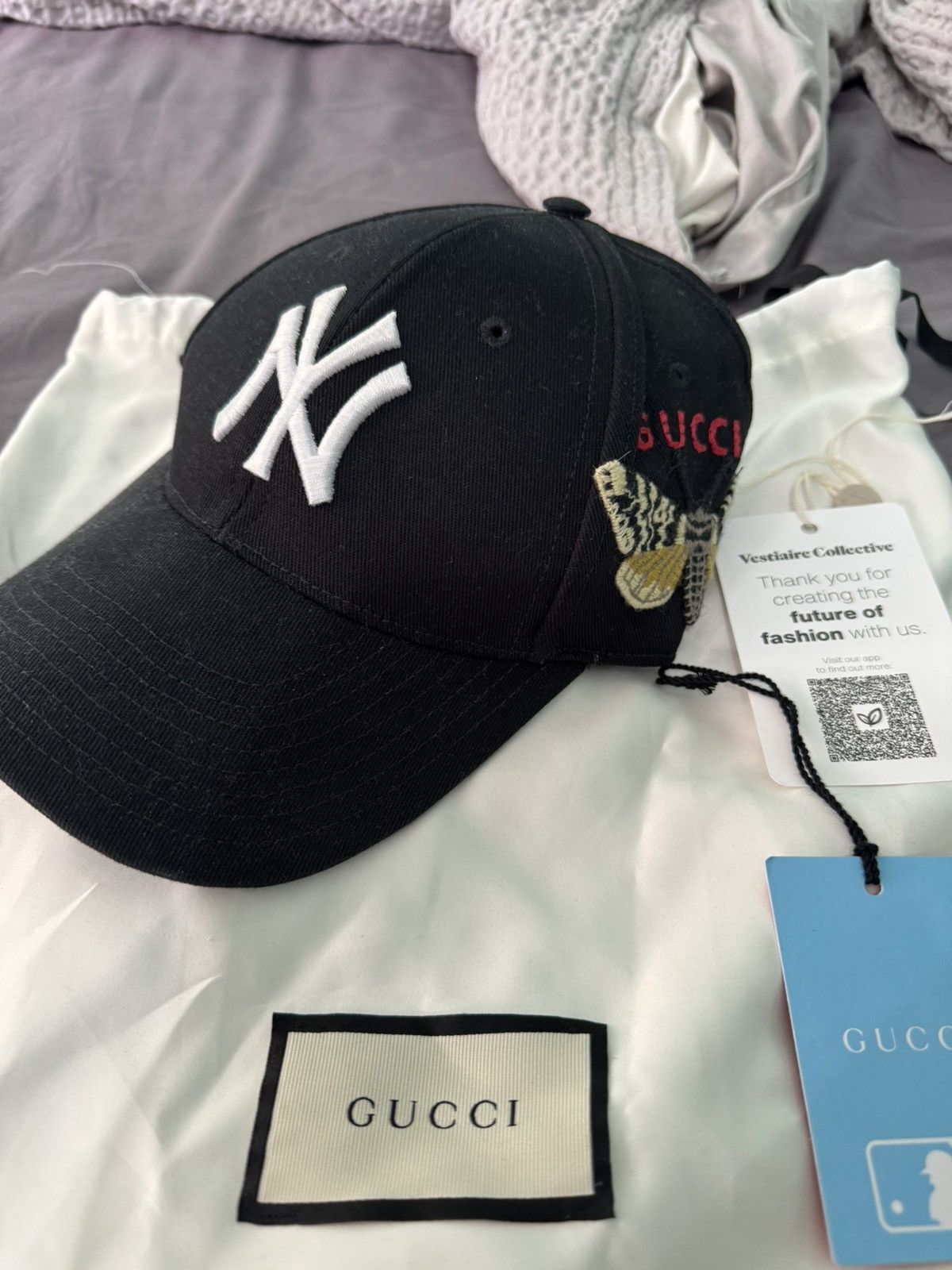 Gucci × New York Yankees Gucci NY Yankees Baseball Cap | Grailed
