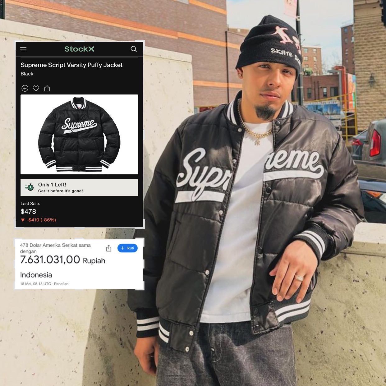 Supreme Puffer Varsity Jacket Supreme “Puffy FW16” | Grailed