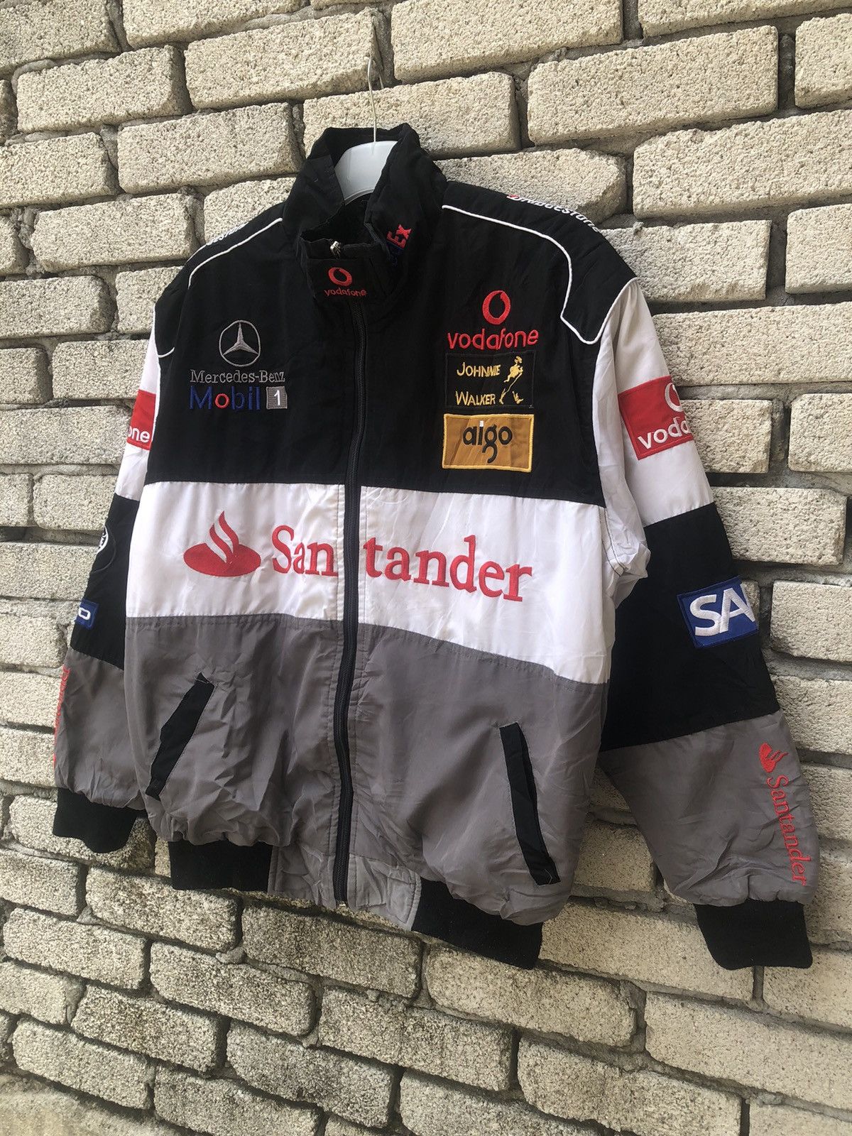 Vintage Mercedes Benz Racing Jacket with sponsors | Grailed