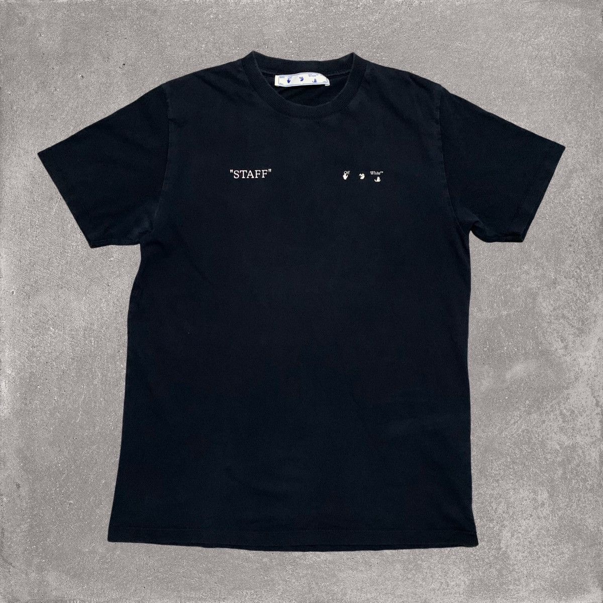 Off-White Off White Large Staff Navy Blue Staff Virgil Abloh | Grailed