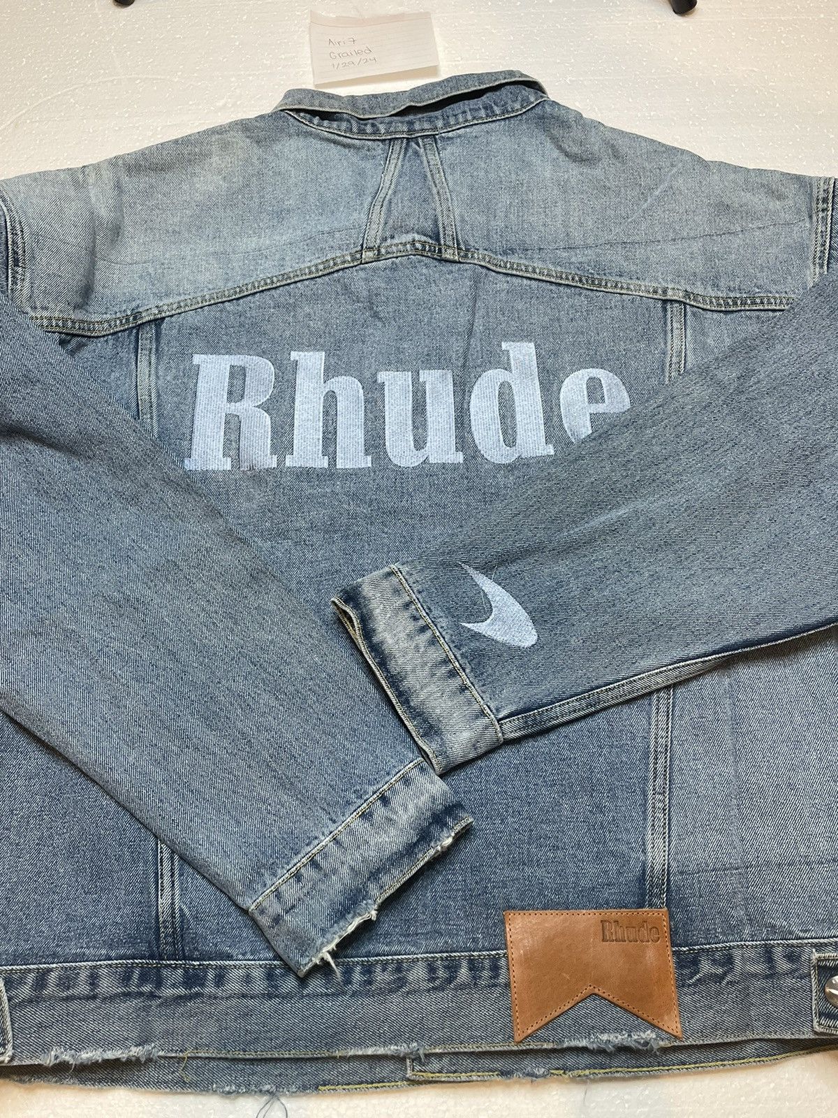 Rhude Rhude x MCLAREN Denim Embroidered Jacket AUTHENTIC | Grailed