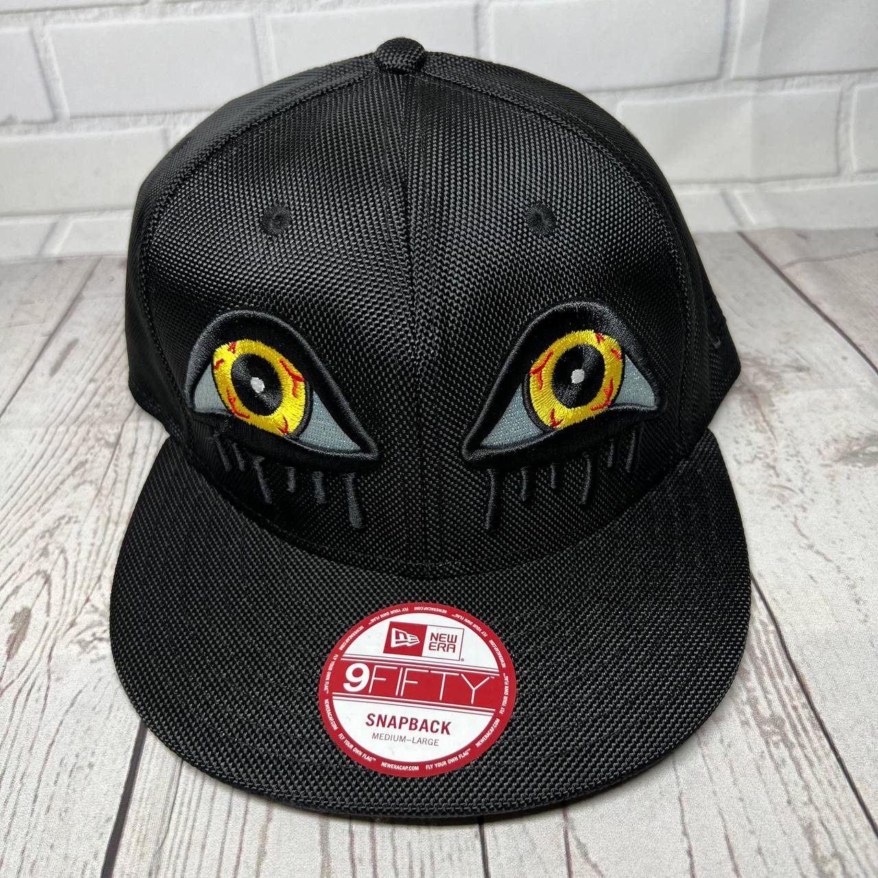 New Era Jeremy Scott Eyes M/L Hat Snapback Cap Black New Men | Grailed