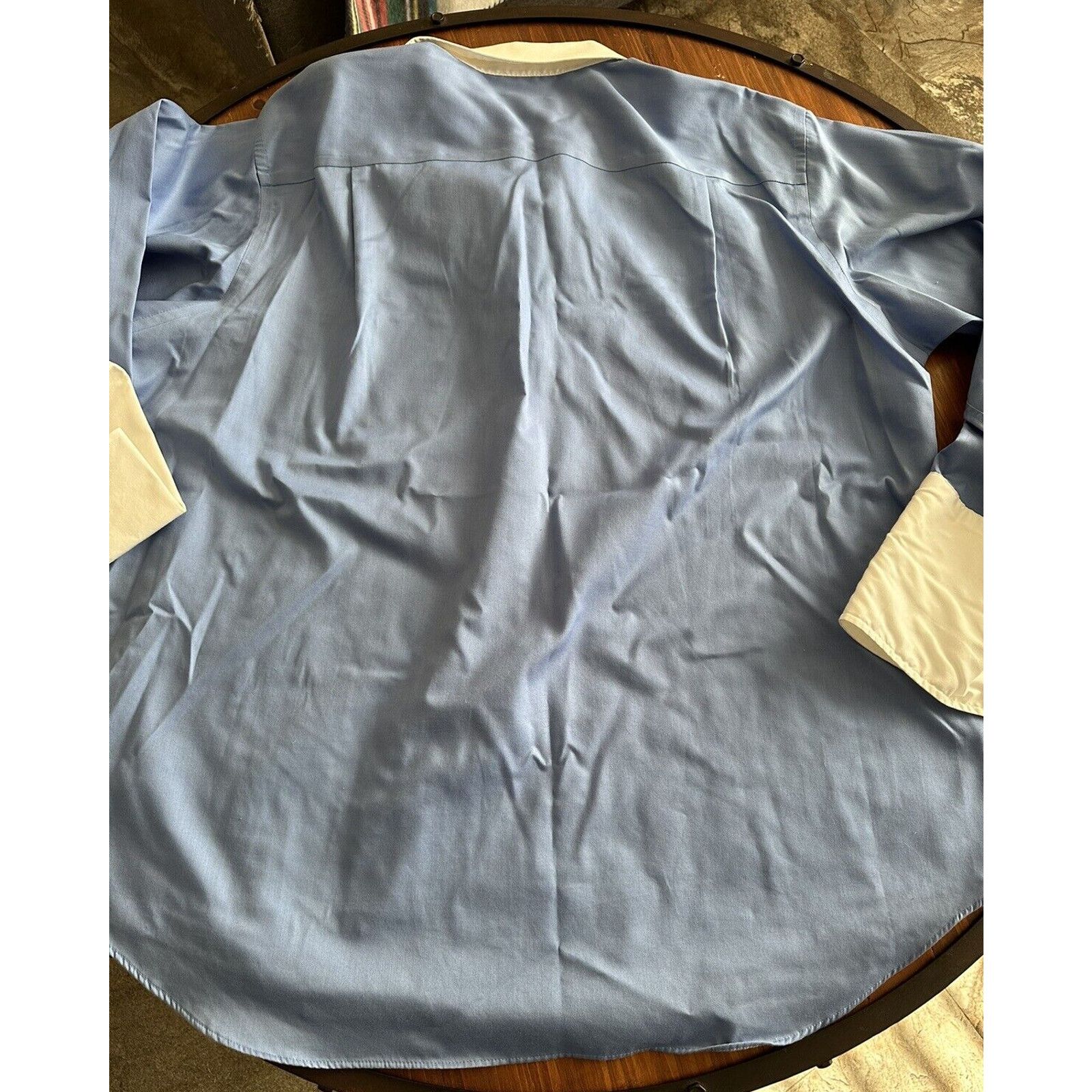 Donald Trump Donald Trump Signature Shirt Button Blue/White French Cuff ...
