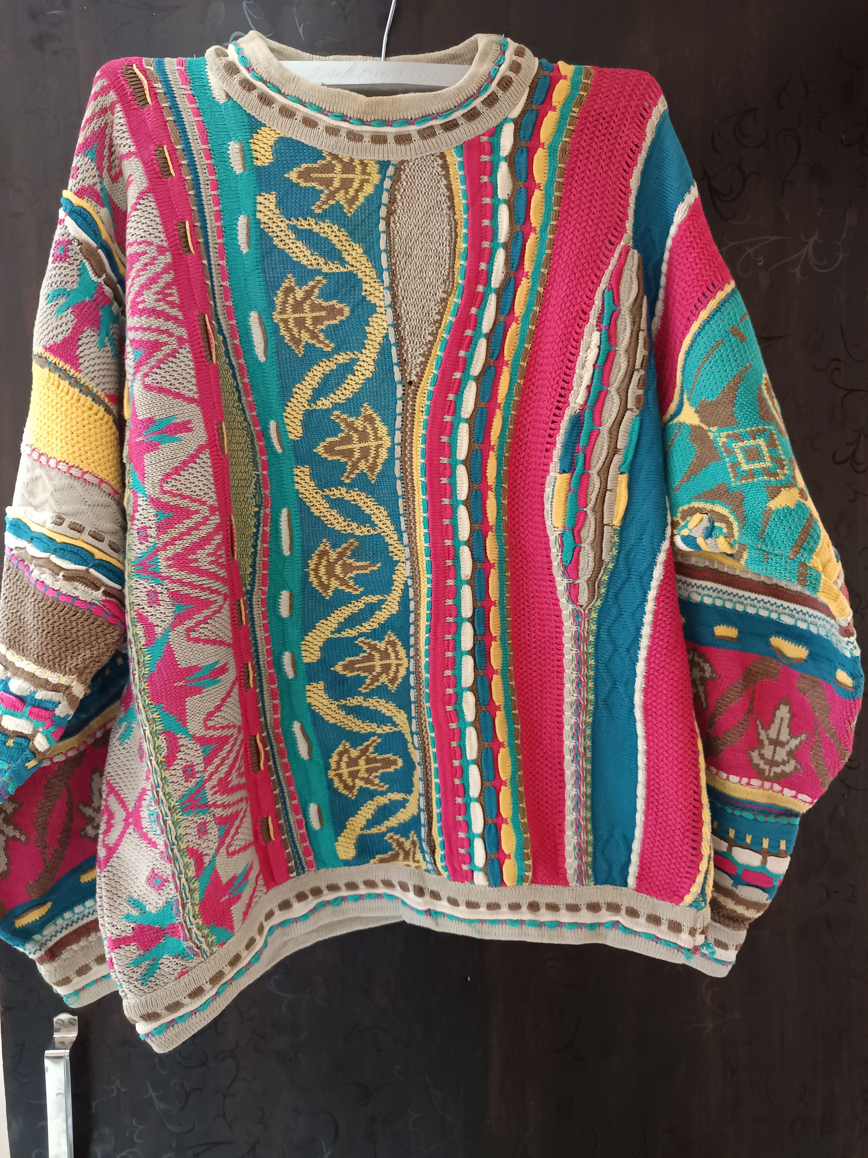 Vintage Vintage Coogi 3D Cable Knit Biggie M Sweater 90s | Grailed