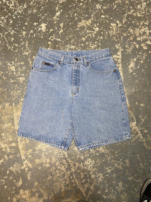 Vintage Vintage Lee Baggy Jean shorts Jorts USA Light Wash Blue | Grailed