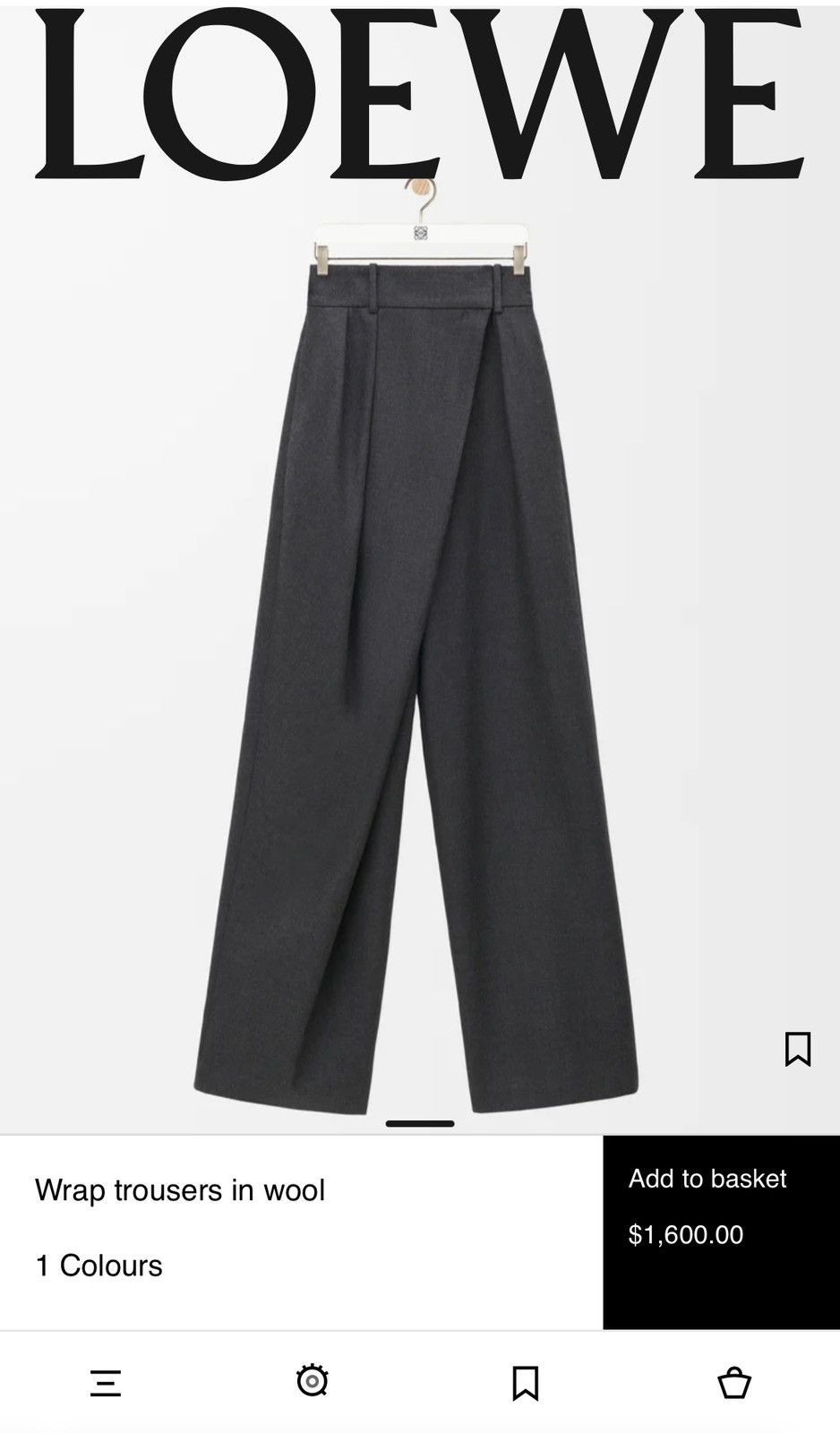 Loewe Loewe Wrap Trousers | Grailed