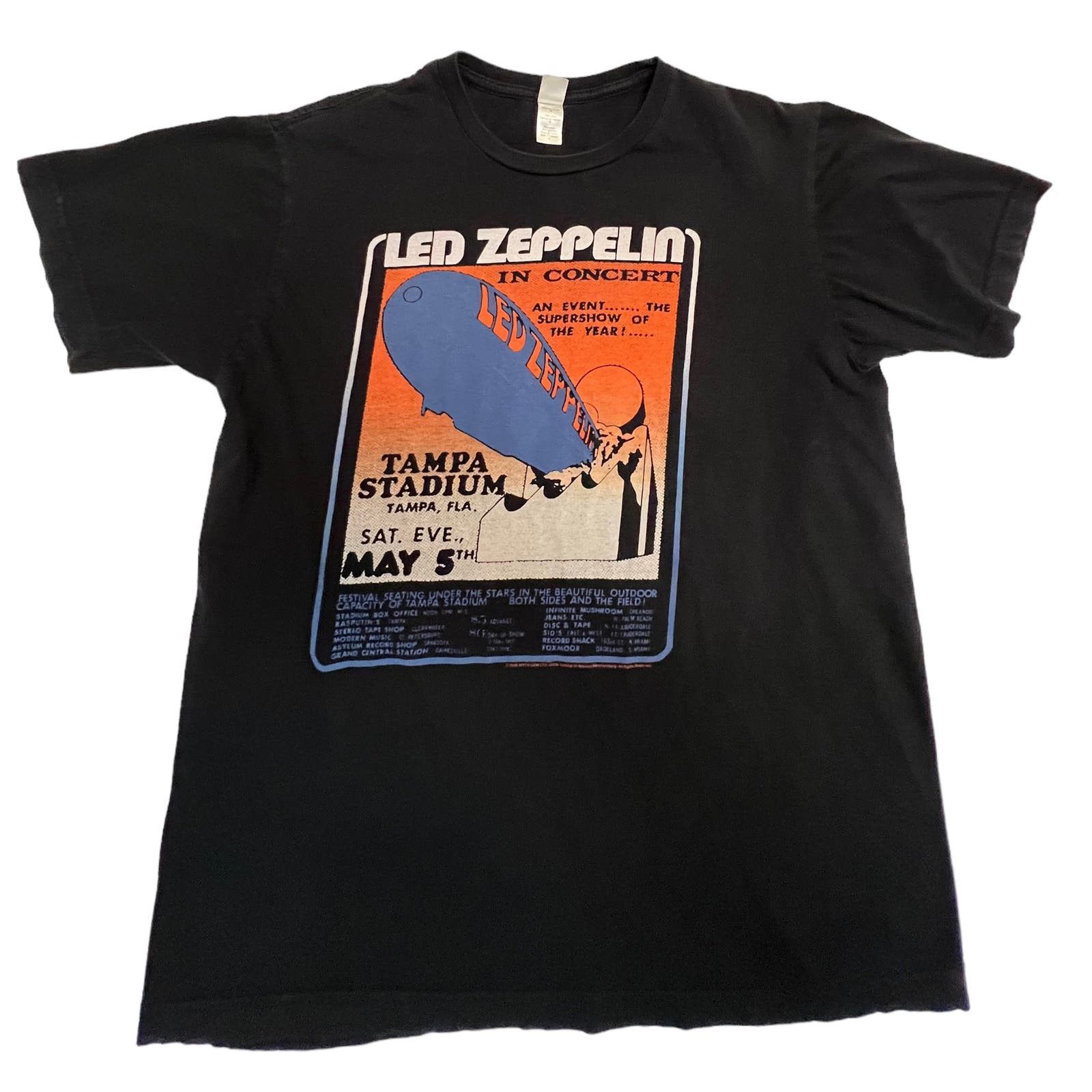 Led Zeppelin Led Zeppelin 2006 Tampa stadium Concert Tour tee Shirt ...