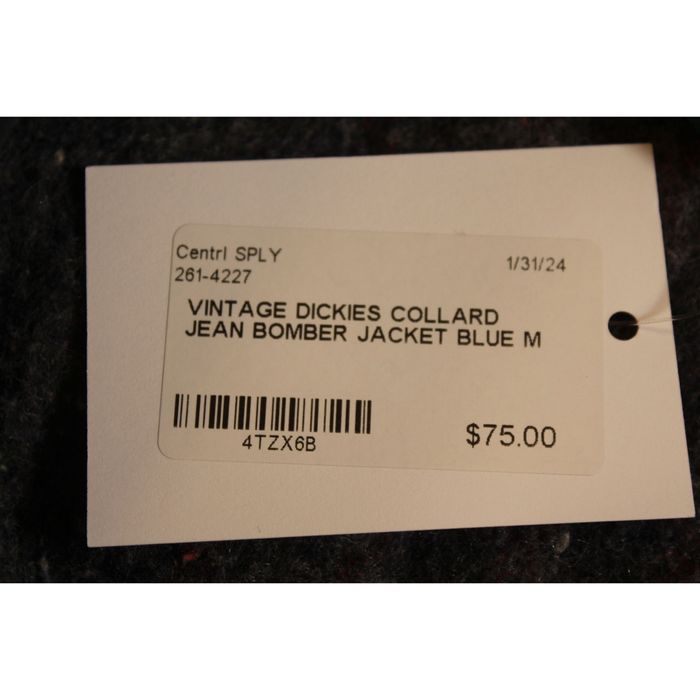 Dickies Vintage Dickies Collard Jean Bomber Jacket Blue Size Medium ...