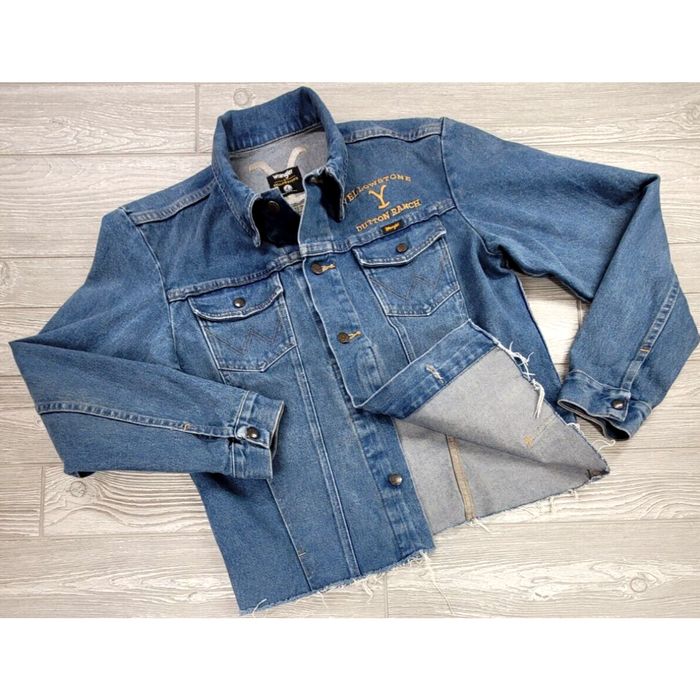 Wrangler Wrangler Yellowstone Dutton Ranch Men Denim Jean Jacket Sz ...