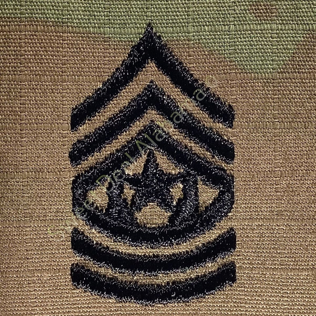 Other U.S. Army Sgt Major OCP Rank Insignia, 2x2 Hook-n-Loop Back | Grailed