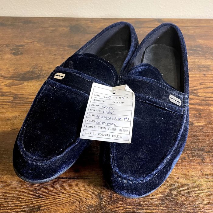 Gravis SAMPLE Dylan Rieder Gravis Blue Eclipse Velvet Razor Loafers ...