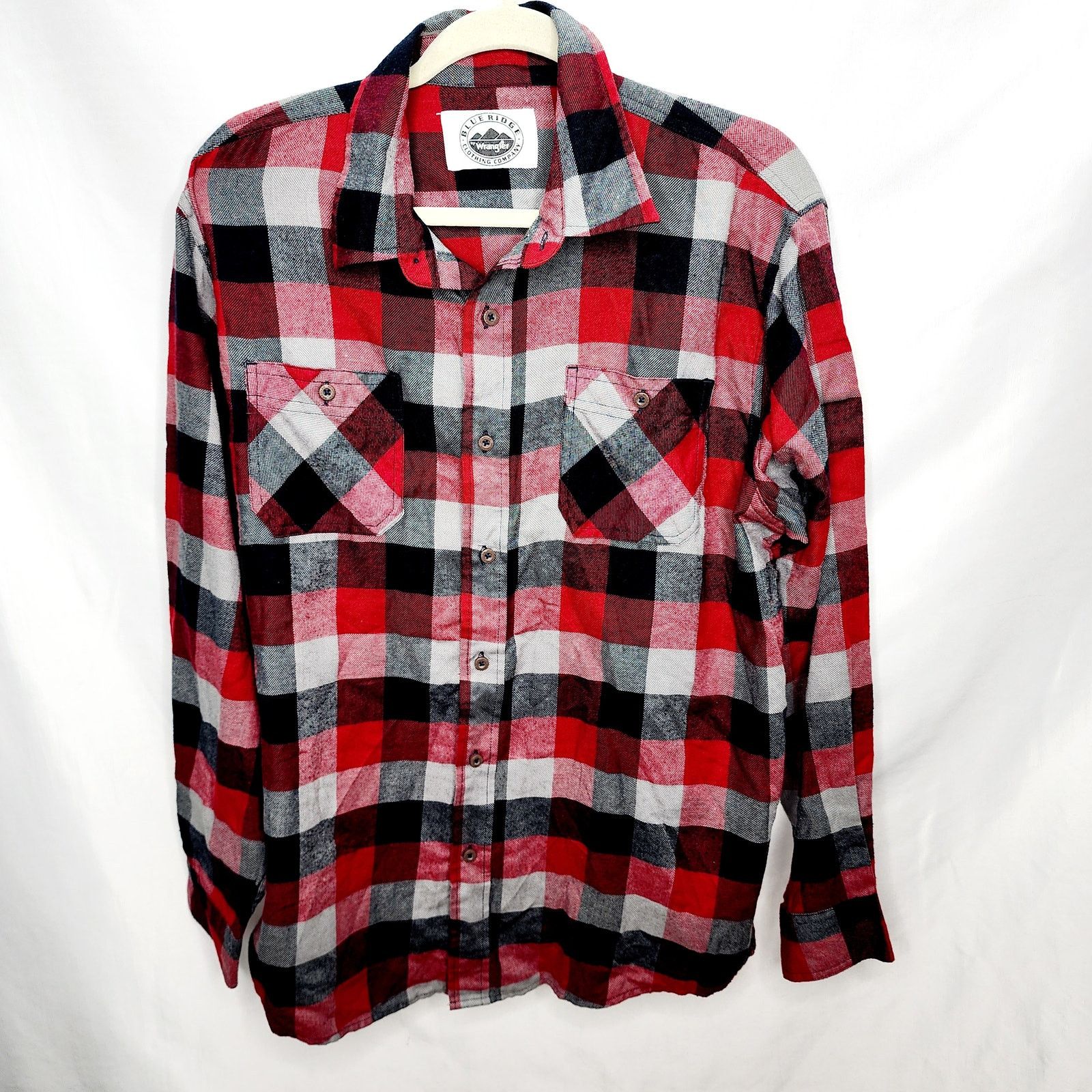 Wrangler Blue Ridge Clothing Company By Wrangler Red Flannel Shirt ...