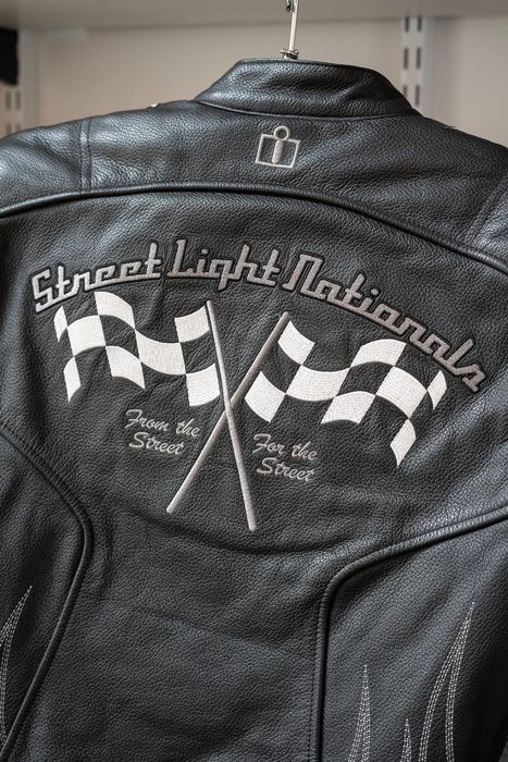 Vintage Icon Outlaw Leather Motorcycle Racing Jacket Black | Grailed