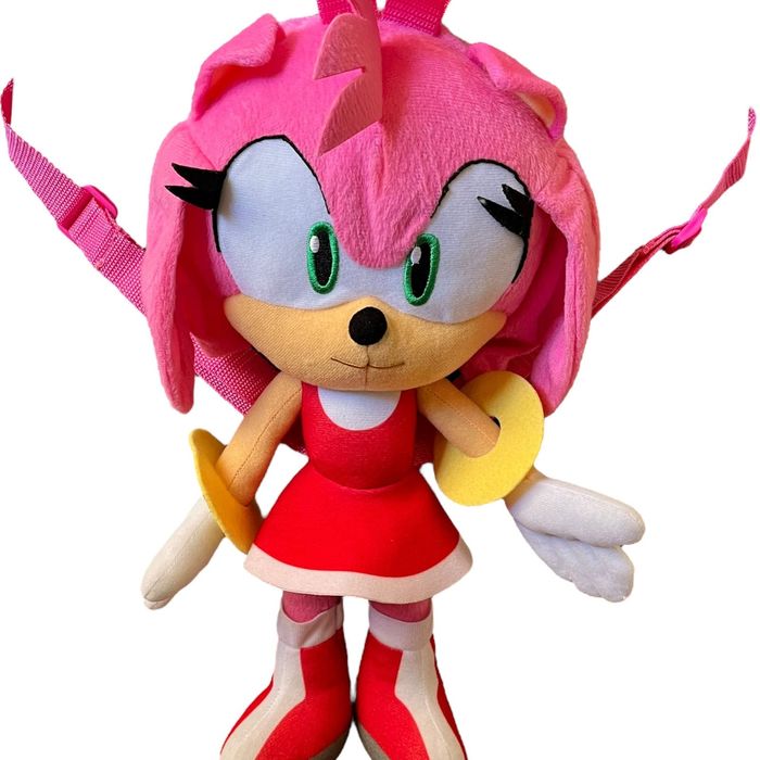 Other Amy Rose Plush Backpack - Sega Sonic The Hedgehog Toy Bag | Grailed