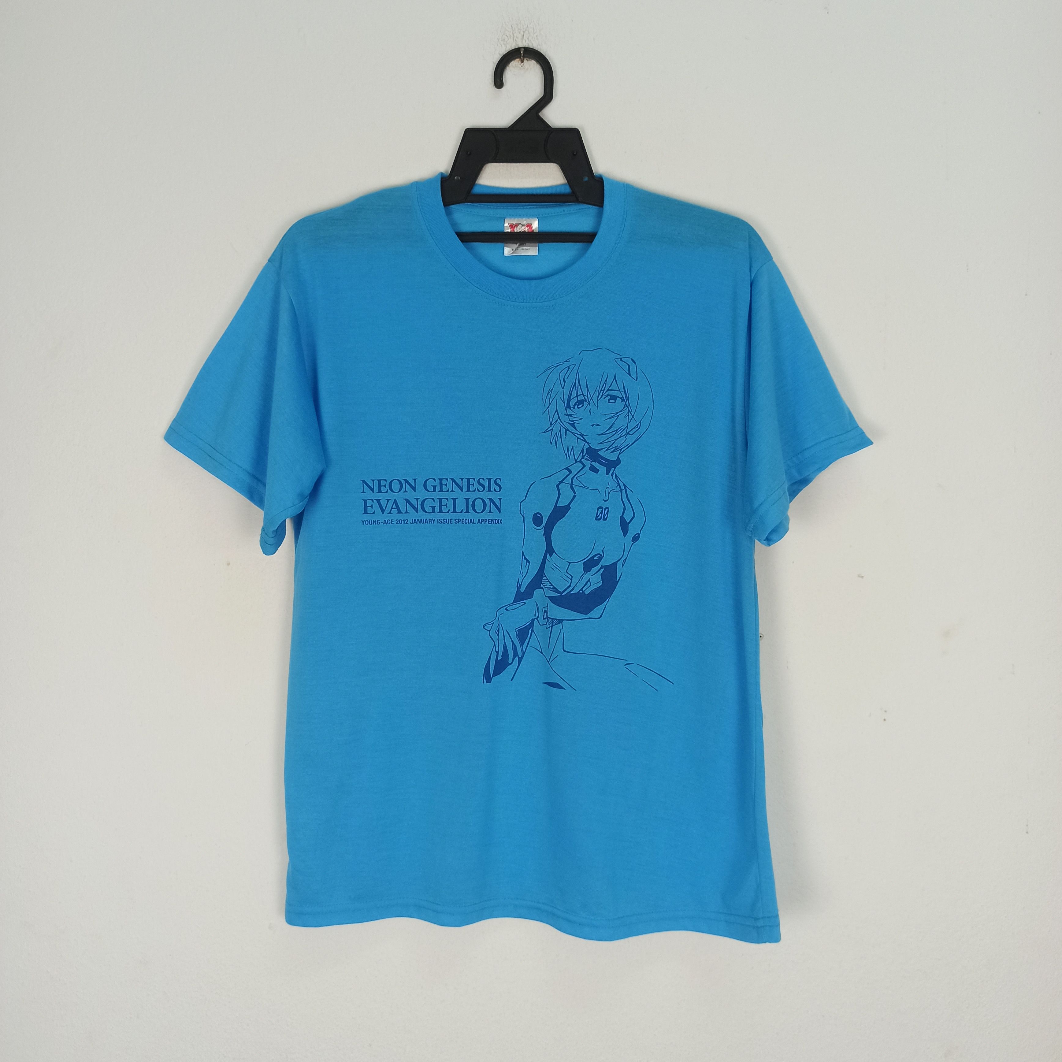 Anima × Japanese Brand × Movie Neon Genesis Evangelion Young Ace 2012 January Issue T-Shirt ...
