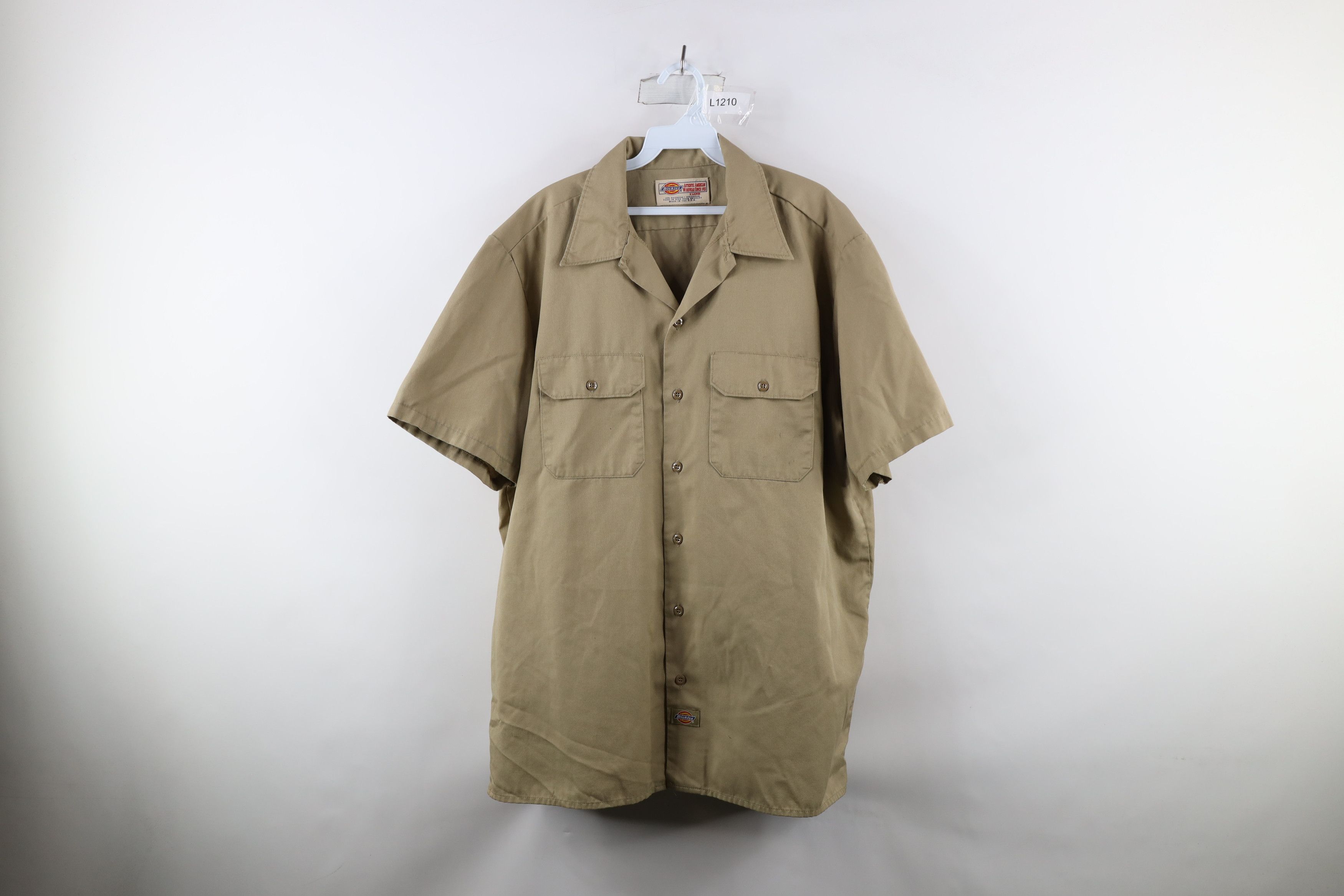 Dickies × Vintage Vintage 90s Dickies Out Collared Work Button Shirt ...