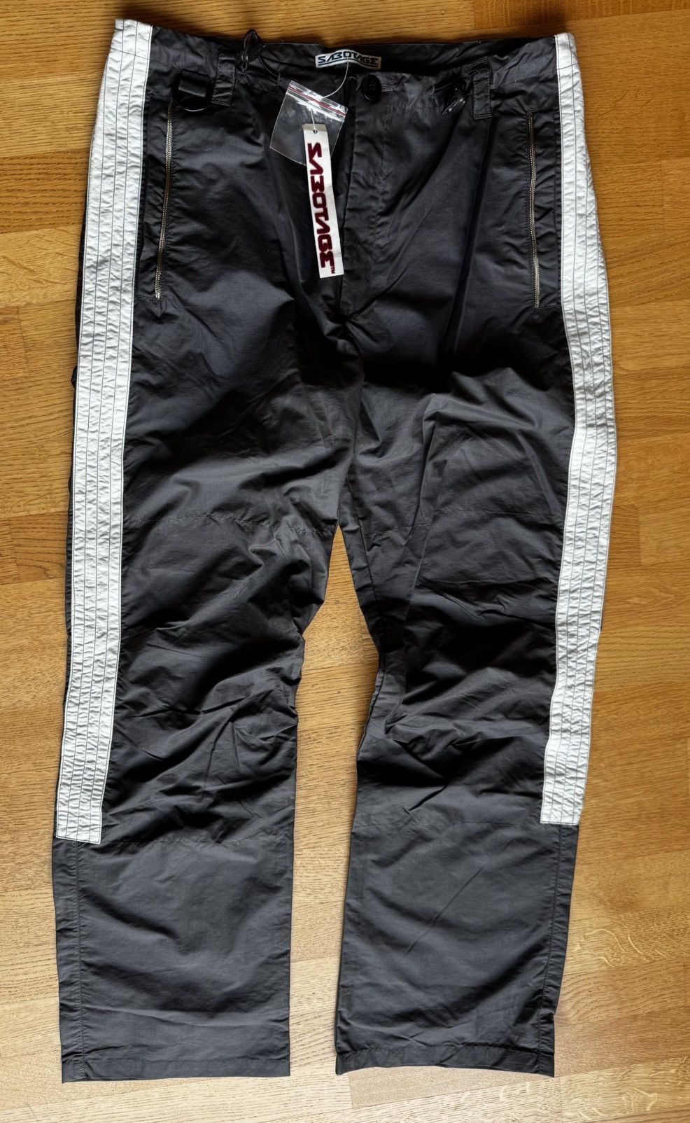 Walter Van Beirendonck NOS 1990‘s Sabotage Gold Rope/Panel Rave Pant ...