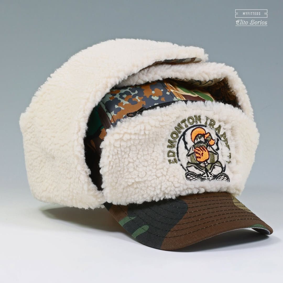 Hat Club × MyFitteds × New Era EDMONTON TRAPPERS SHERPA DOG EAR NEW ERA ...