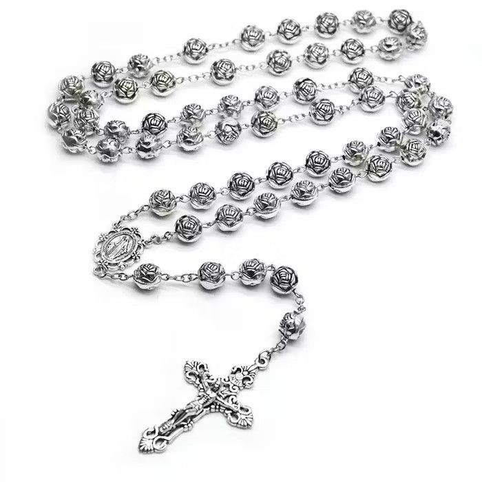 Chain Saint Benedict Rosary Necklace Chain Catholic Church Jesus | Grailed