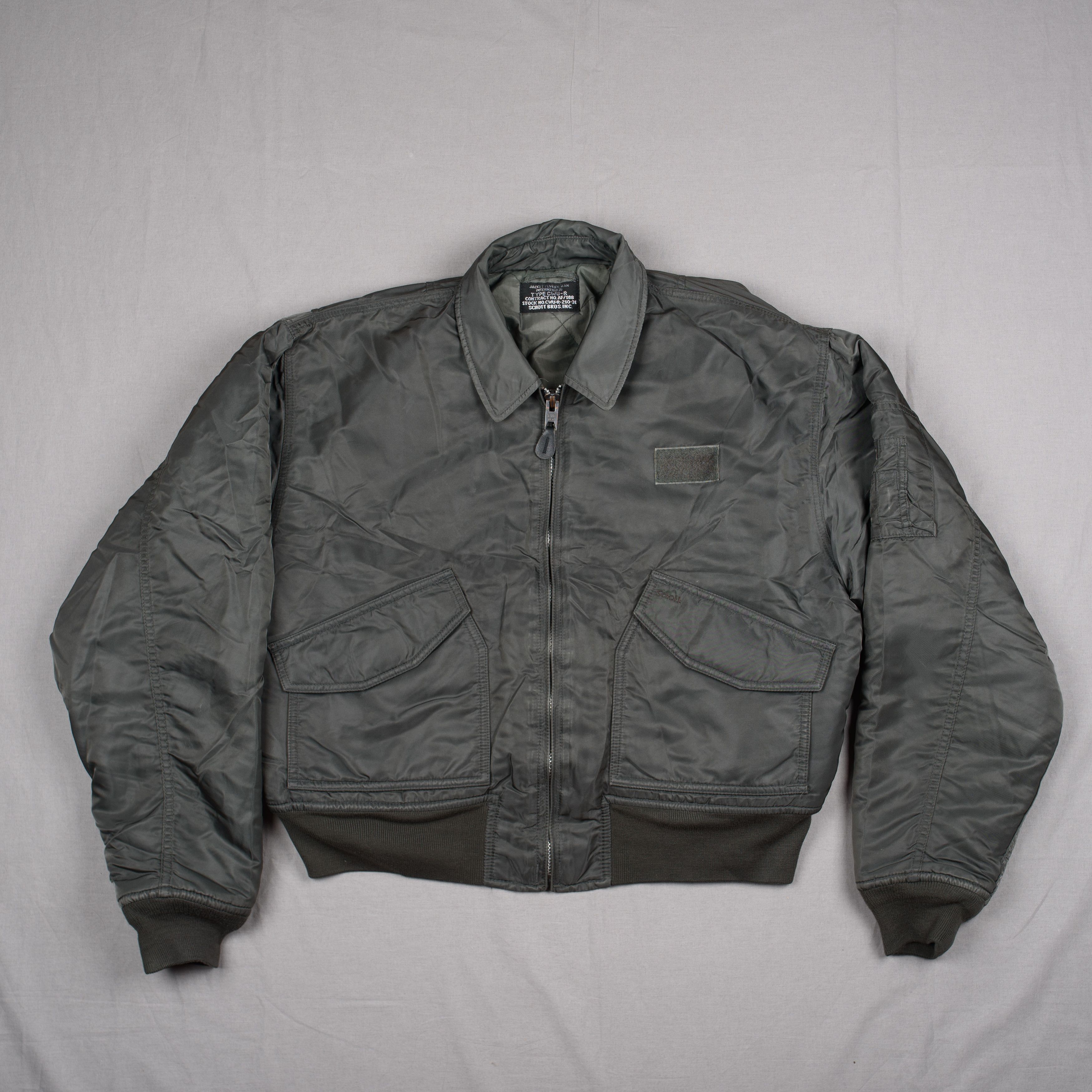 Bomber Jacket × Schott × Vintage Vintage Schott USA CWU Bomber Jacket ...
