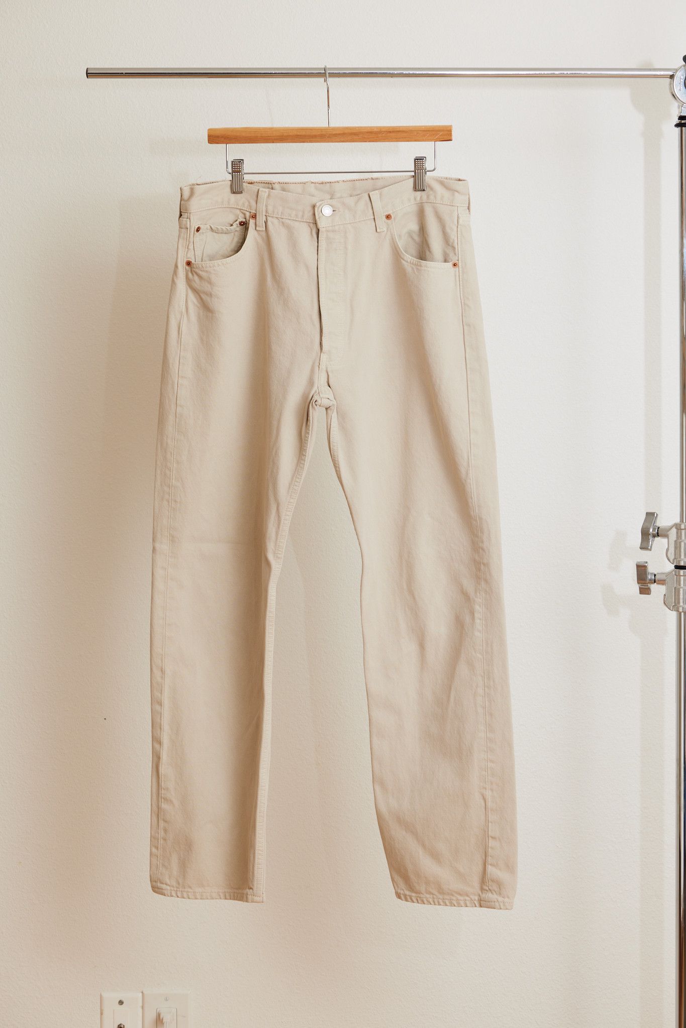 Levi's Vintage Tan 90's Levis 501's | Grailed
