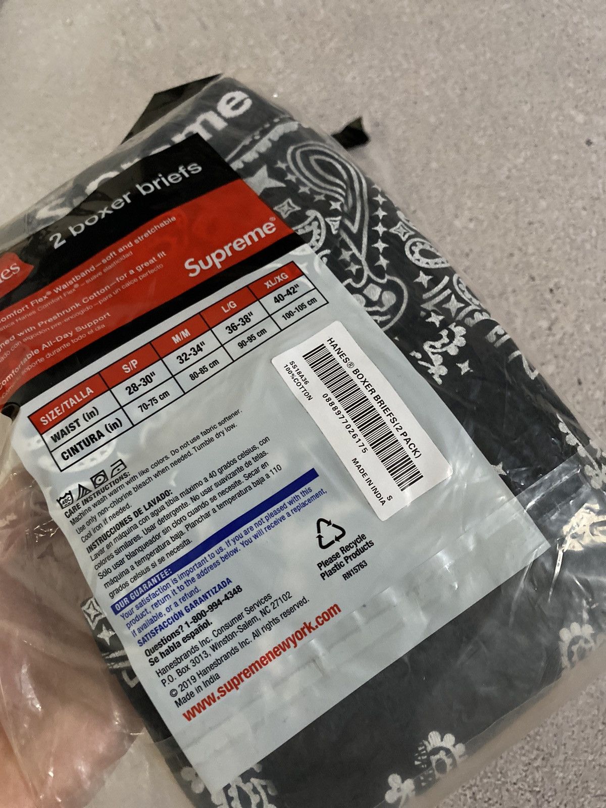 Streetwear × Supreme 2 Pairs 2 Colors Supreme Boxer Briefs Pink Leopard ...