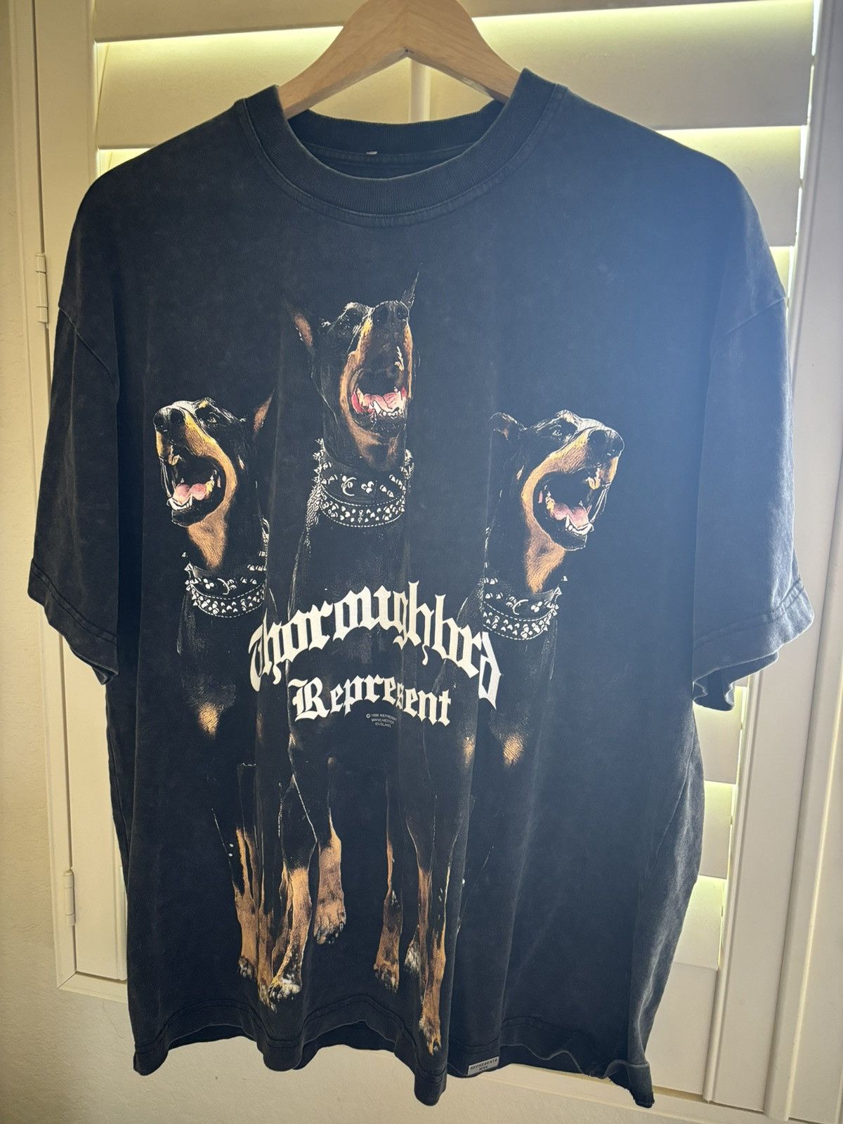 Represent Clo. Oversized Doberman T-Shirt | Grailed