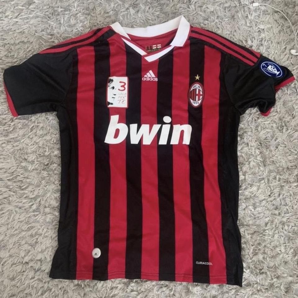 Adidas × Italian Designers × Vintage Ac Milan retro kit | Grailed